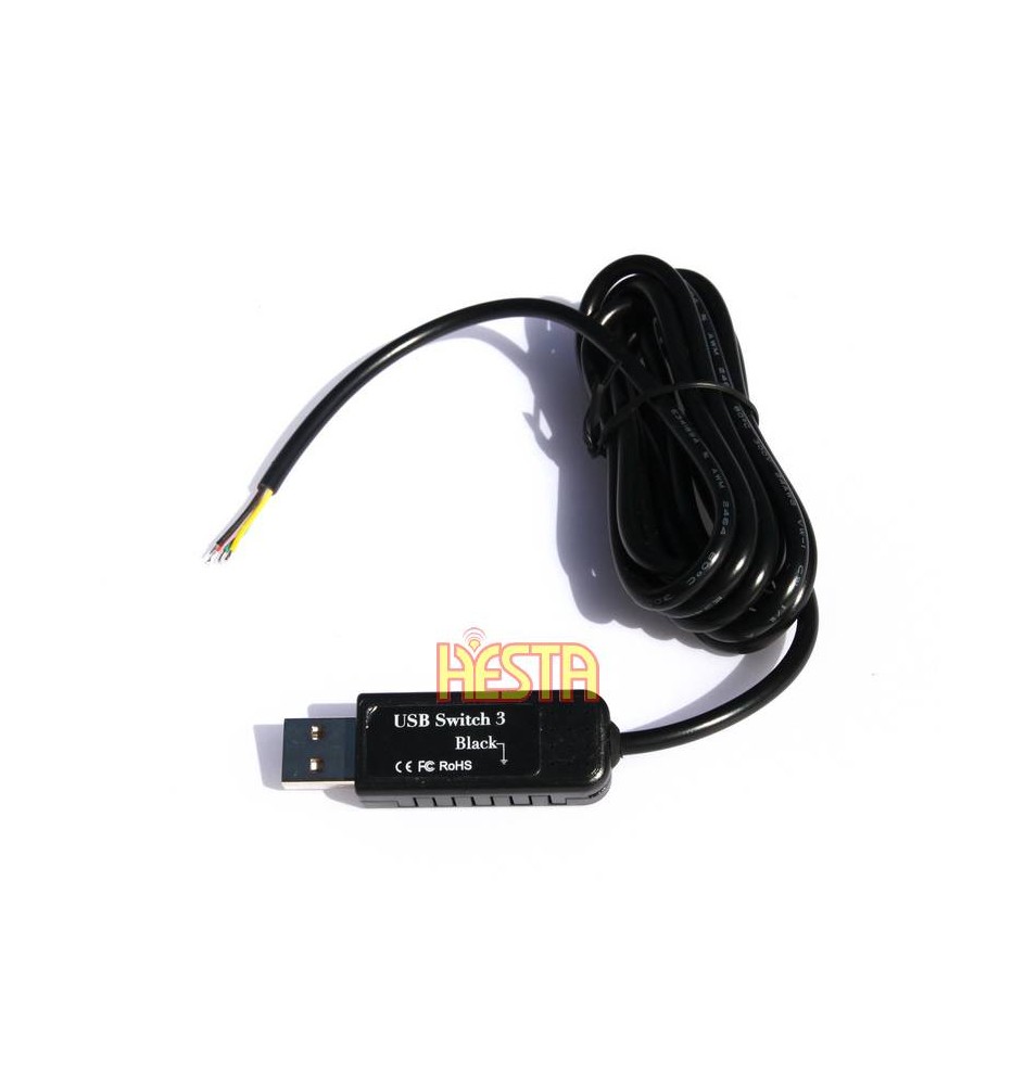 USB-Kabel für 3 Eingänge - für Schalter, Taster, DIY am USB-Anschluss